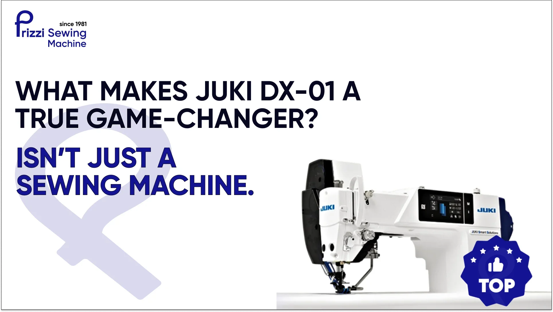 Why the JUKI DX-01 Is a True Game-Changer in Industrial Sewing ...